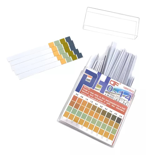 Papel de pH Rango 0-14 Caja (100 Tiras) - Serviproyect AyD